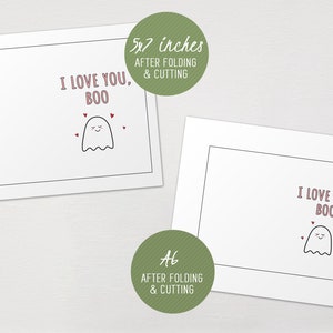 I Love You Boo Card for Boyfriend, Cute Halloween Card for Boyfriend ...