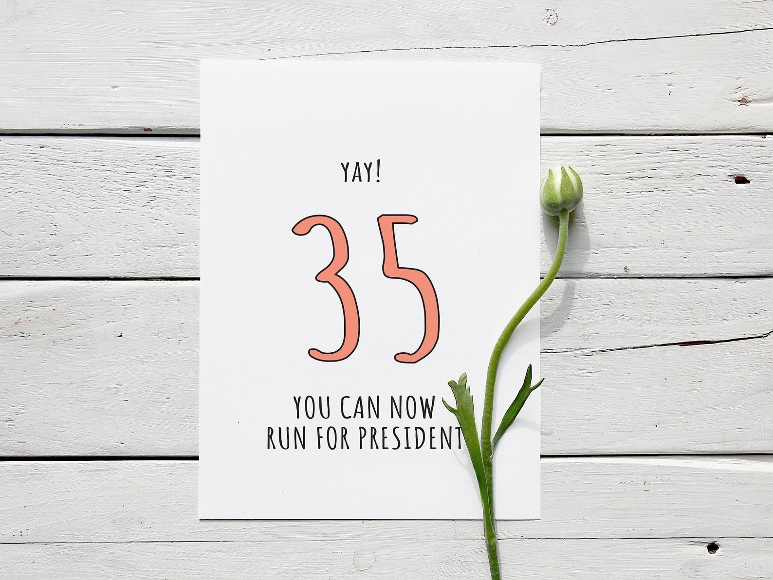 Happy 35th Birthday Card, Printable Bday Card for Best Friend ...