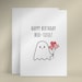 Happy Birthday Bootiful Card, Cute Boo Birthday Card, Ghost Balloons ...