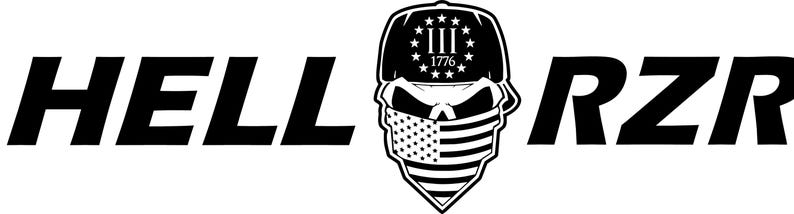 Window Decal,vinyl Decal for RZR, Vinyl Decal, Hell RZR, Skull, Vinyl ...
