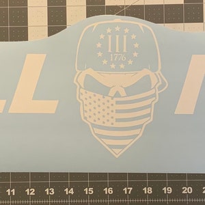 Hell RZR Skull Vinyl Decal - Oracle 651 Font - Etsy