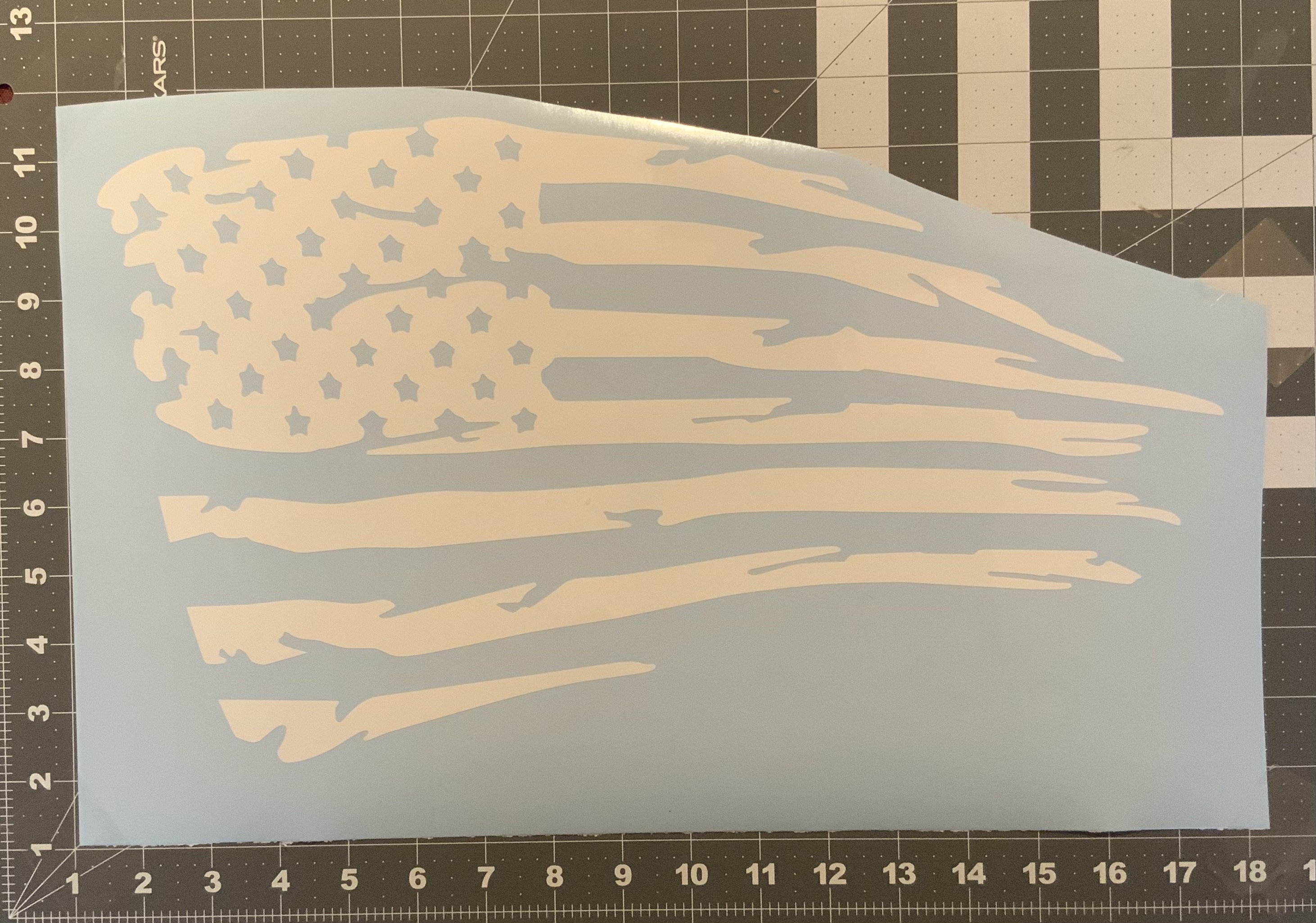 Distressed Flag Decal - Etsy