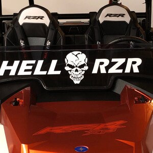 Hell RZR Skull Vinyl Decal - Oracle 651 Font - Etsy