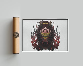 Geisha Print Tattoo - Etsy