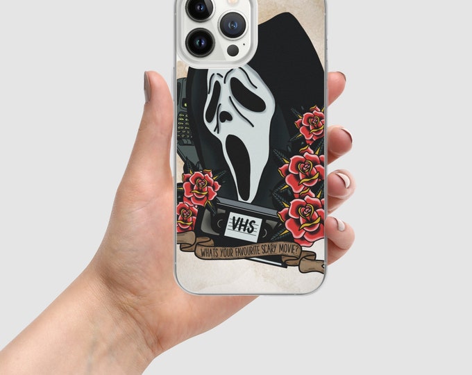 SCREAM Ghostface whats Your Favourite Scary Movie iPhone Case Slasher ...