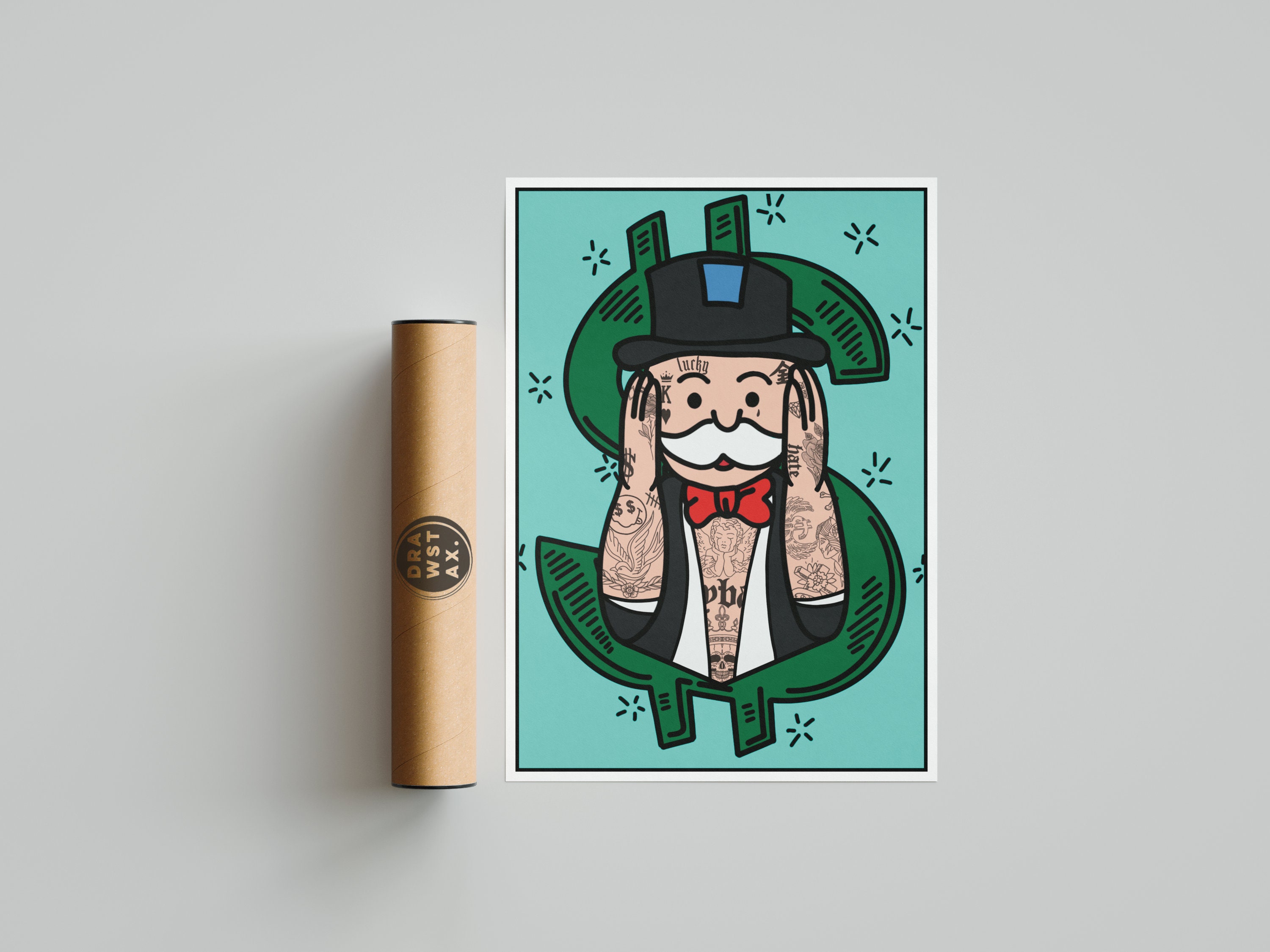 Monopoly Man Tattoo Designs