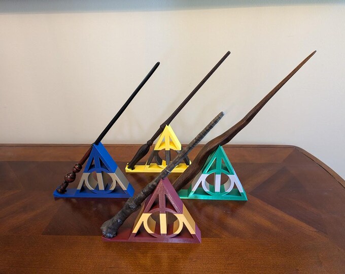 Wizard School Magic Wand Stand | House Wand Display | Wand Holder - All ...