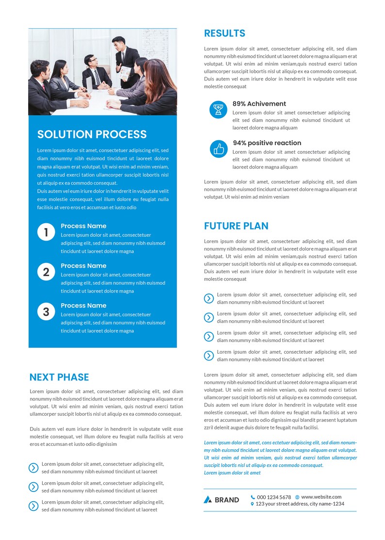 Case Study Template CASE STUDY Layout Canva Brochure Template Business ...