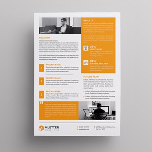 Canva Case Study Template Monthly Case Study Business Case - Etsy