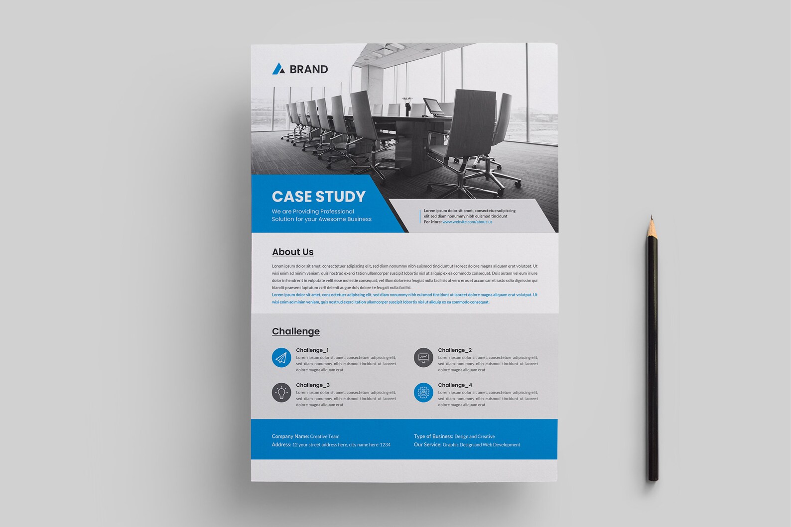 Case Study Canva Template Business Case Study Template - Etsy