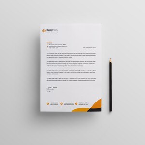 Canva Letterhead Template | Editable Modern Corporate Letterhead Design ...