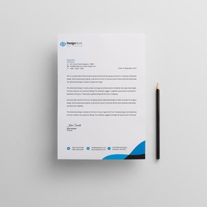 Canva Letterhead Template | Editable Modern Corporate Letterhead Design ...