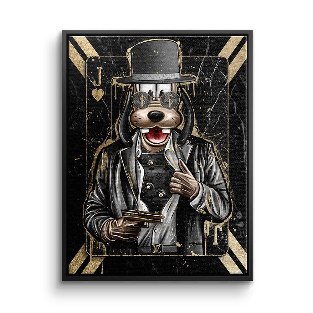 Goofy Comic Pop Art Canvas Picture Goofy Gangster Jack of - Etsy