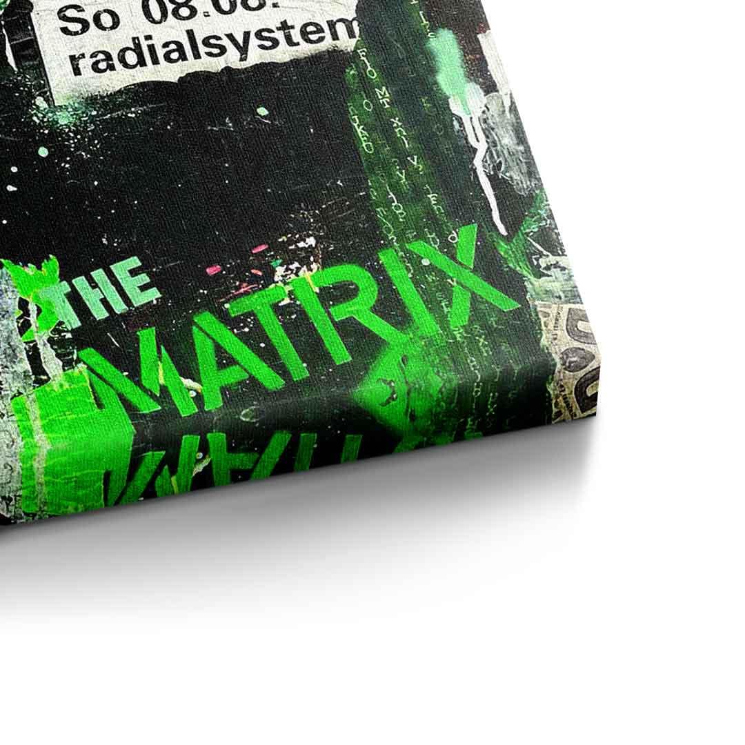 Matrix Canvas Picture Neo Thomas A. Anderson Collage Portrait Wall Art ...