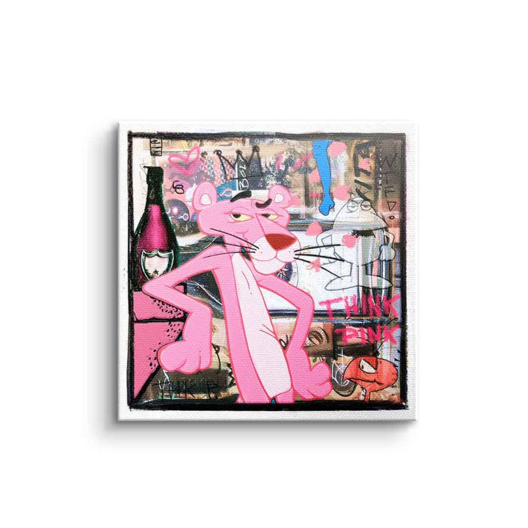 Der rosarote Panther Pink Panther Leinwand Bild Comic Pop Art Collage ...