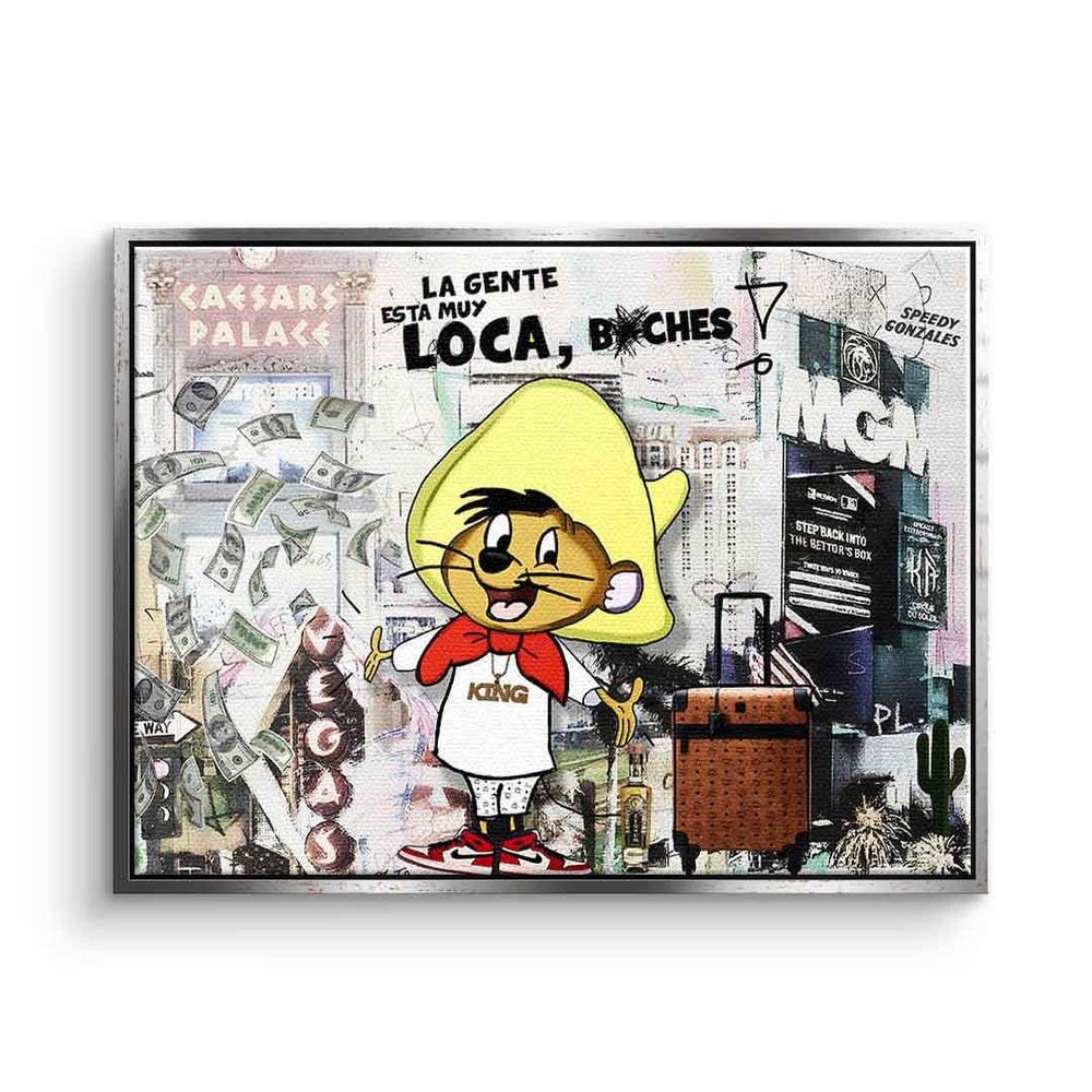 Speedy Gonzales Canvas Picture Comic Pop Art Collage Lifestyle Hustle ...