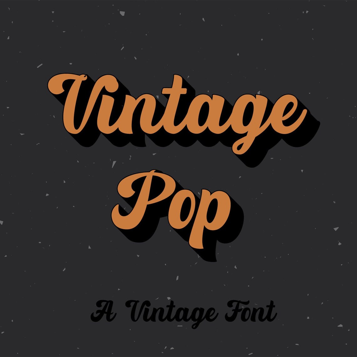 Vintage Pop Font Vintage Style Font TTF / OTF, Cricut Fonts ...