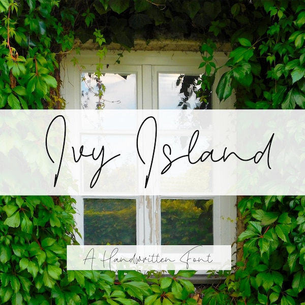Ivy Font for Svg - Etsy