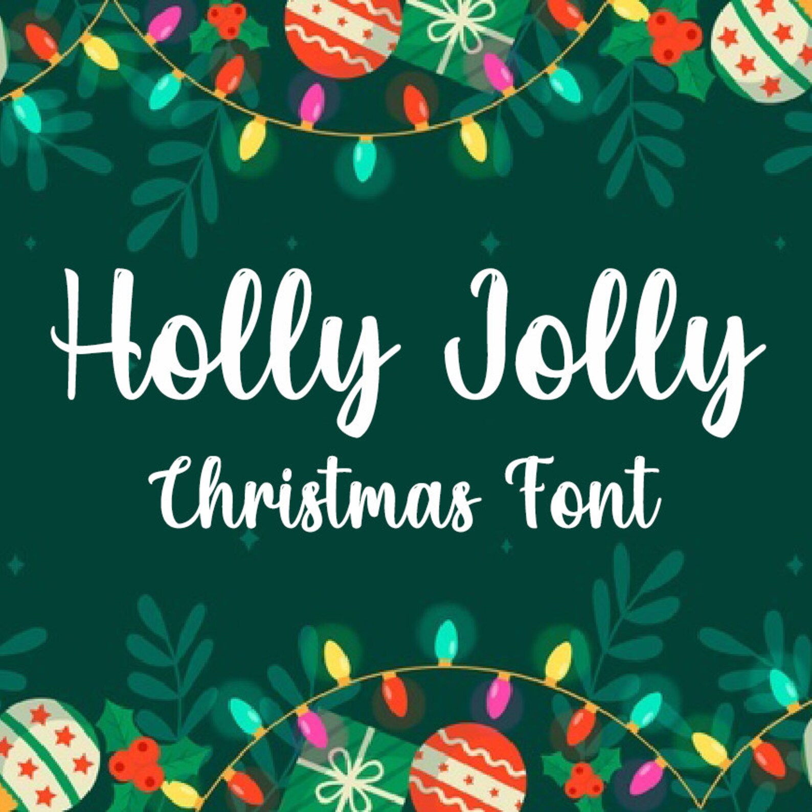 Holly Jolly Font - Christmas Style Font - TTF / OTF, Cricut Fonts ...