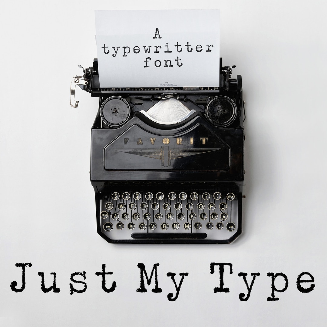 Typewriter Font - Typewriter Style Font - TTF / OTF, Cricut Fonts ...