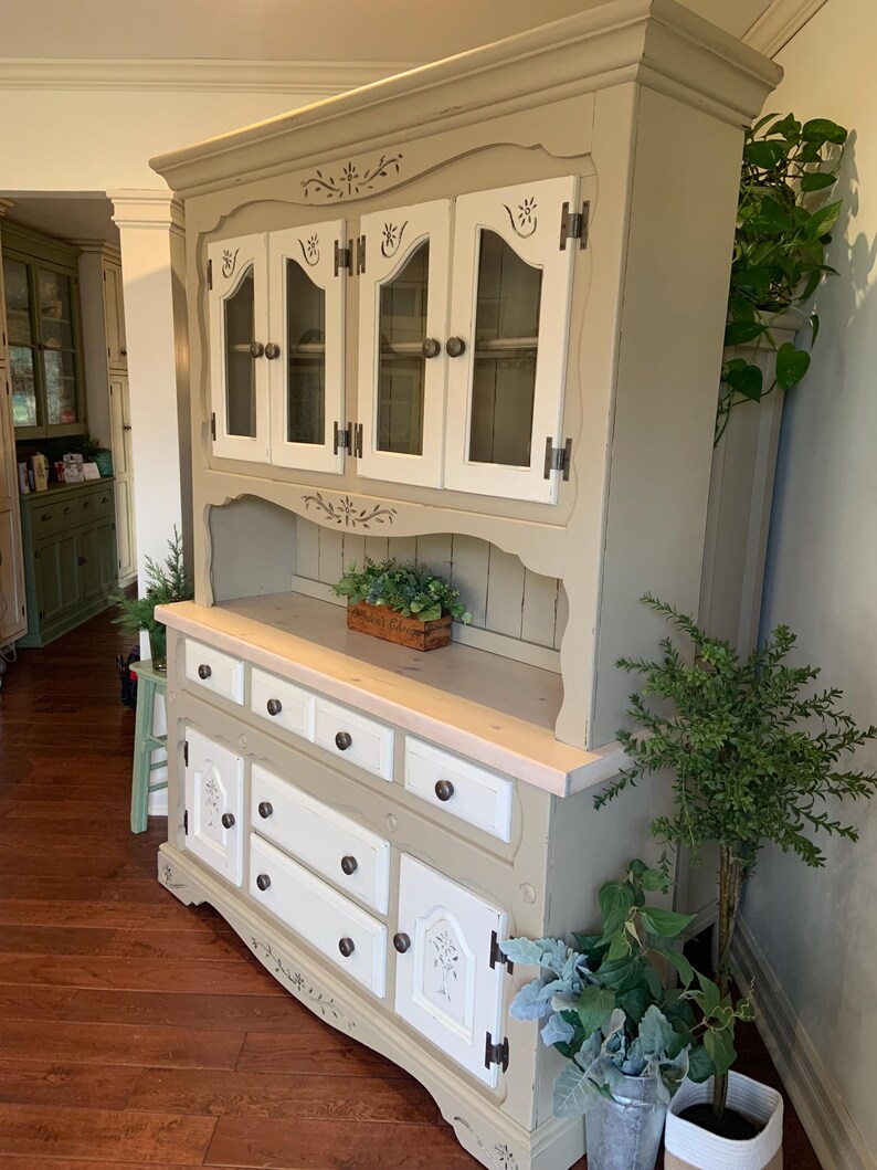 Farmhouse Cottage Hutch Buffet Server Sideboard Furniture - Etsy