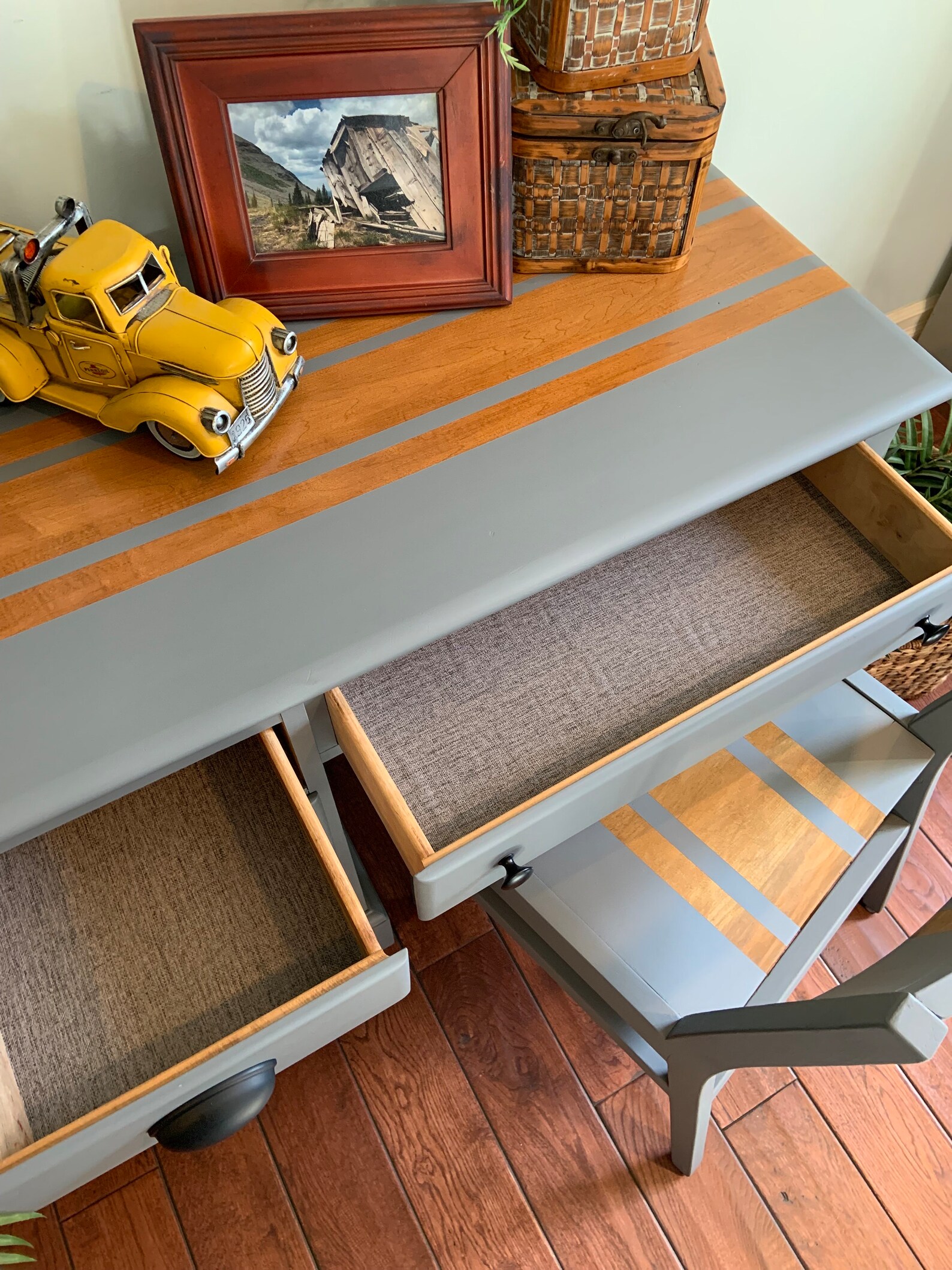 Reimagined Refurbished Desk and Chair Office Bedroom - Etsy