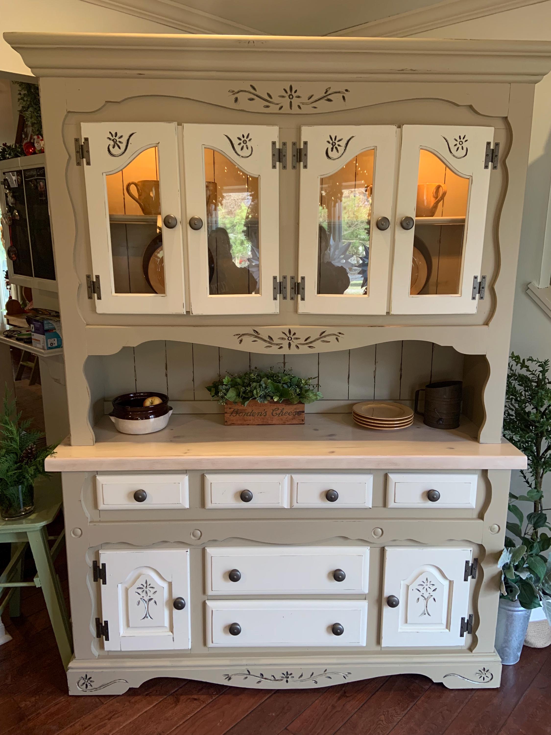 Farmhouse Cottage Hutch Buffet Server Sideboard Furniture - Etsy