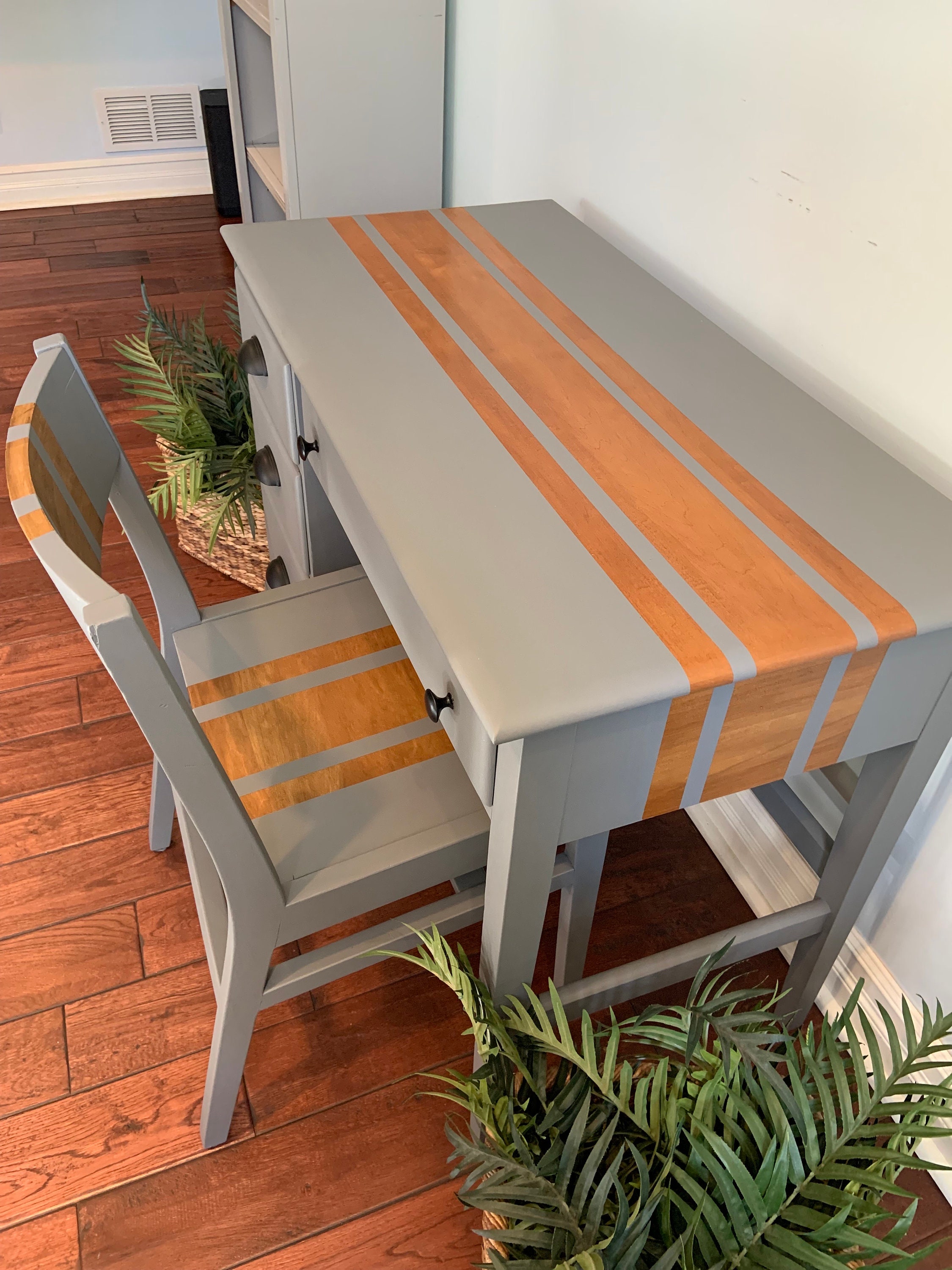 Reimagined Refurbished Desk and Chair Office Bedroom - Etsy