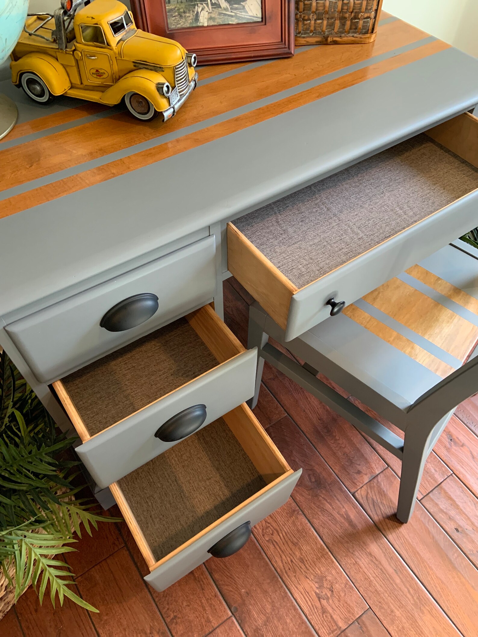 Reimagined Refurbished Desk and Chair Office Bedroom - Etsy