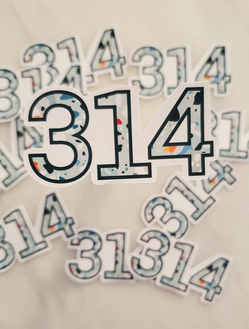 314 Area Code Sticker - Etsy