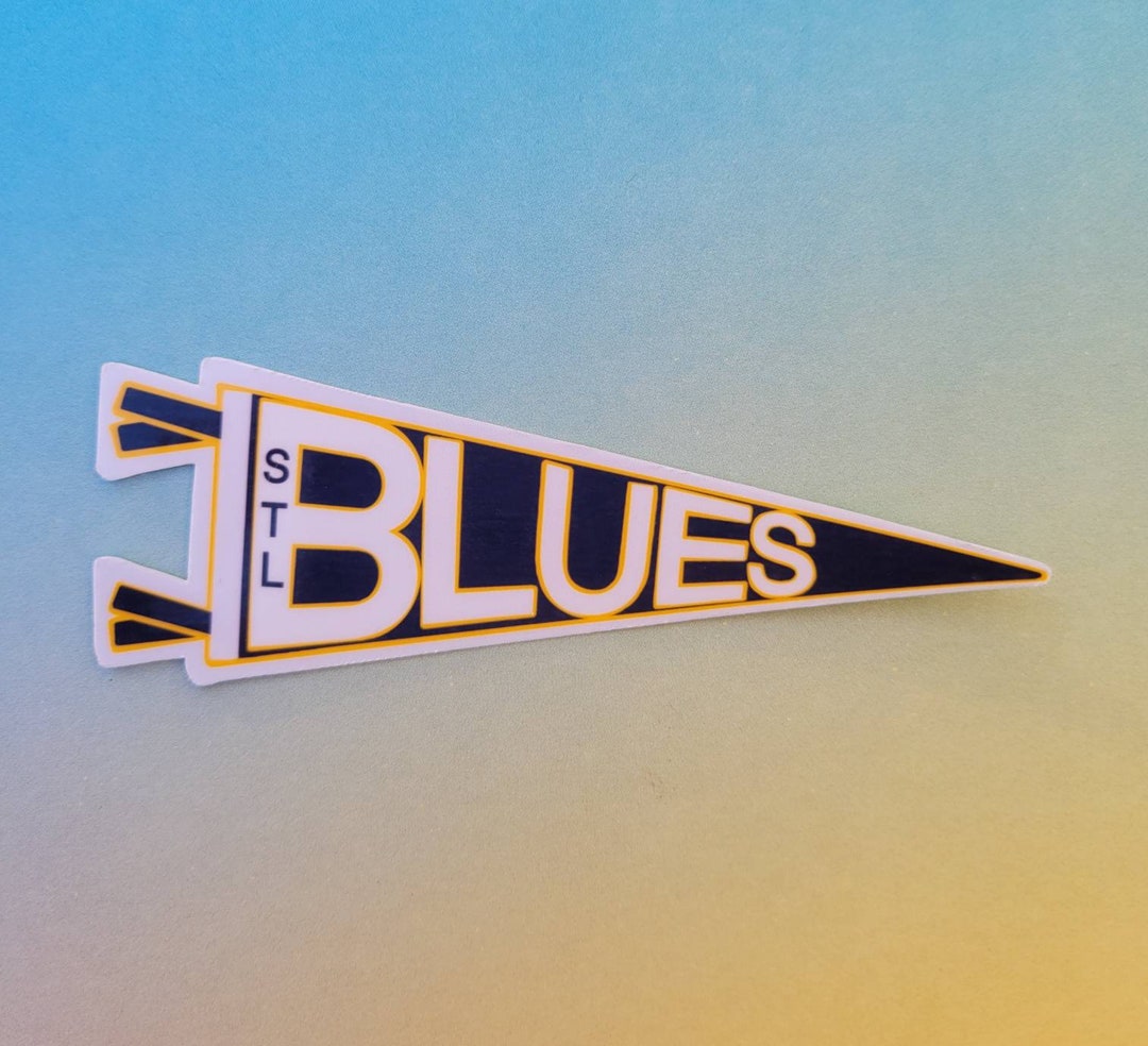 Blues Pennant Sticker - Etsy