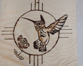 Hummingbird Wood Burn | Etsy