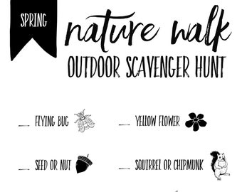 Nature Walk Winter Scavenger Hunt [INSTANT DOWNLOAD] - Etsy