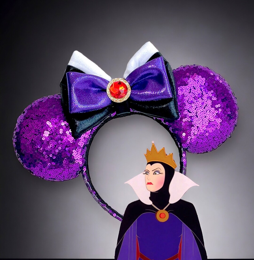 Evil Queen Ears, Villain Ears, Mickey Mouse Ears, Minnie Ears, Disney ...