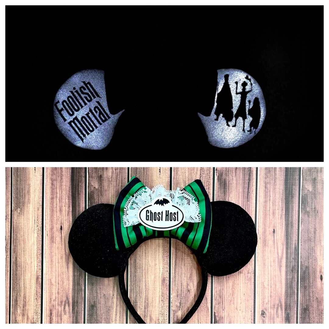 Haunted Mansion Ears, Hitchhiking Ghost Ears, Hatbox Ghost Ears, Disney ...