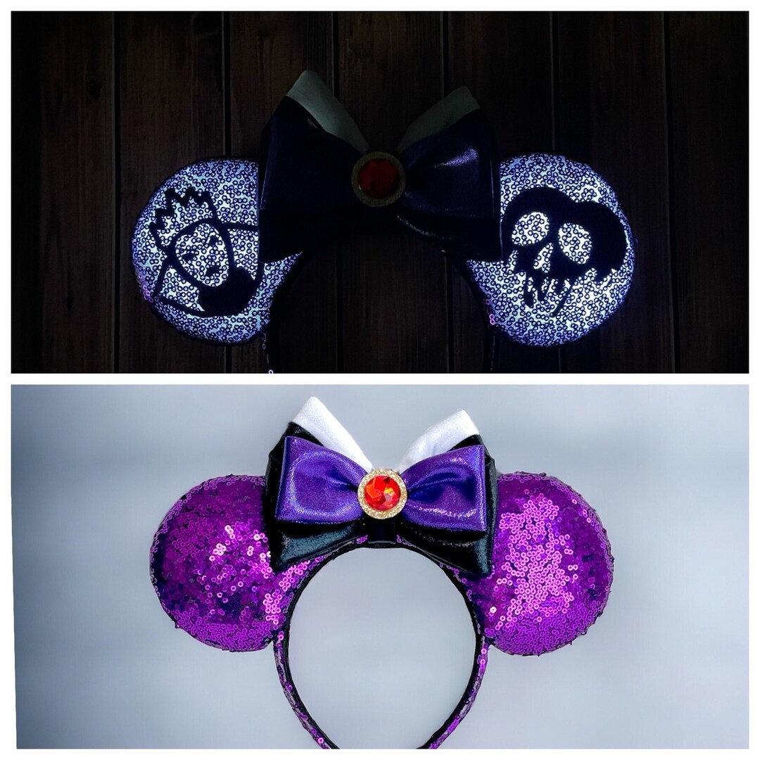 Evil Queen Ears, Villain Ears, Mickey Mouse Ears, Minnie Ears, Disney ...