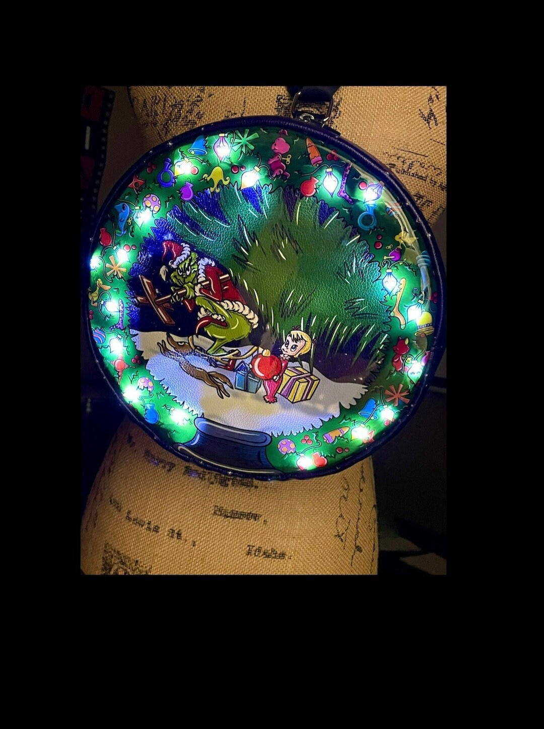 Grinch Backpack Custom Grinch Purse Unique Grinch Gift - Etsy