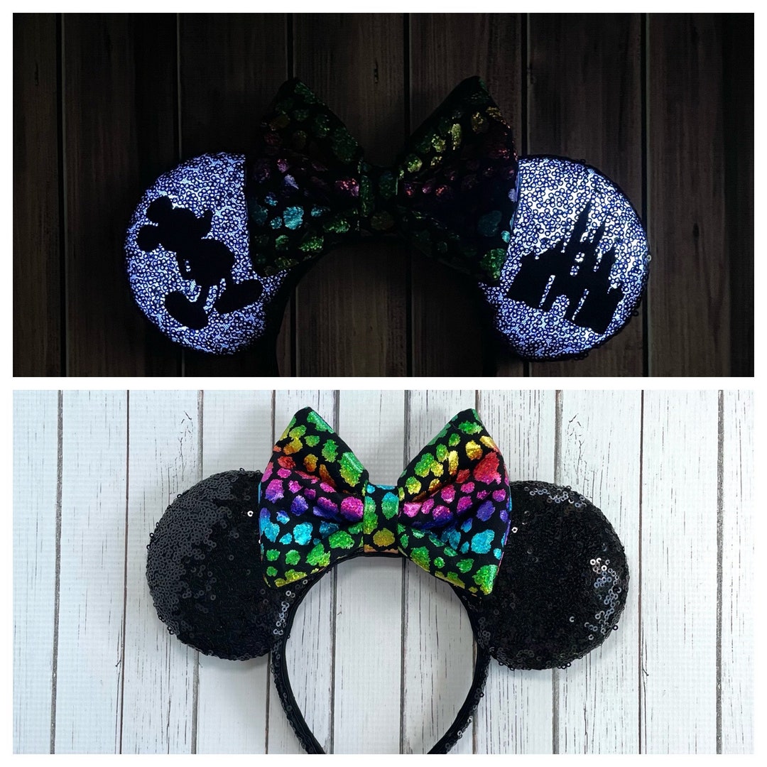 Minnie Mouse Ears Mickey Mouse Ears Sequin Ears Disney - Etsy