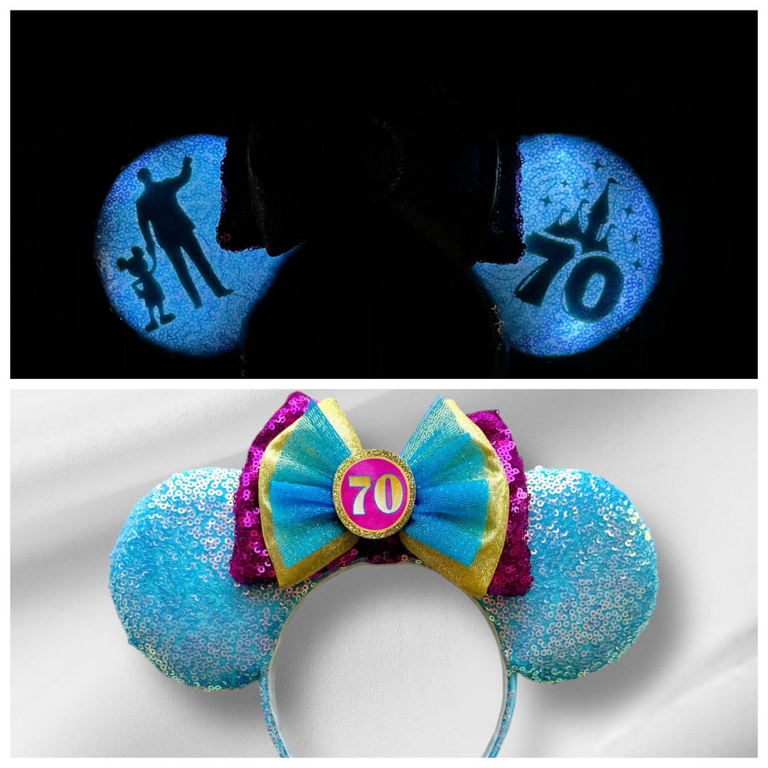 Disneyland 70th Anniversary Ears, Mickey Ears, Disney Inspired Ears ...