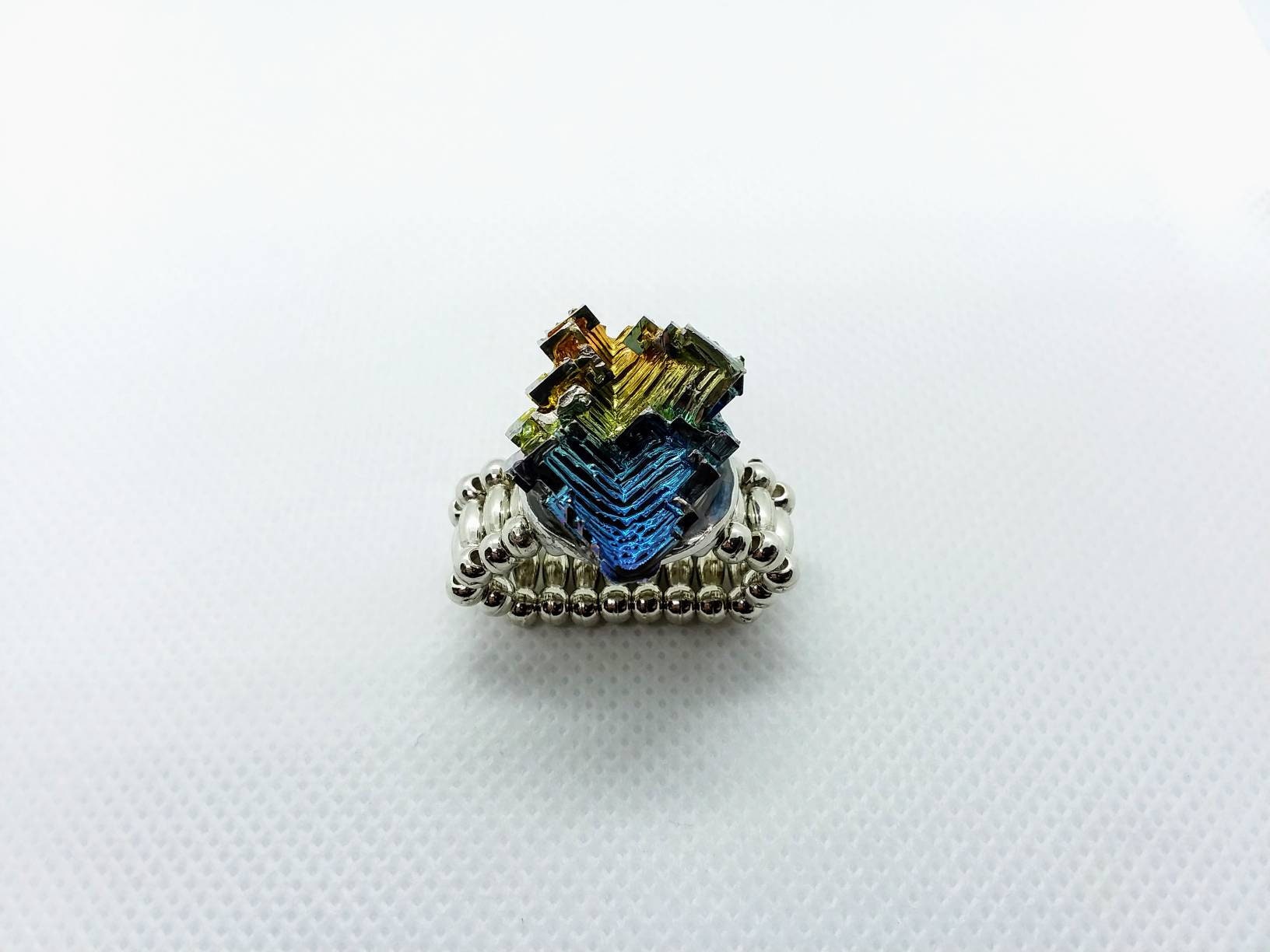 Bismuth Crystal Ring in Picture - Etsy
