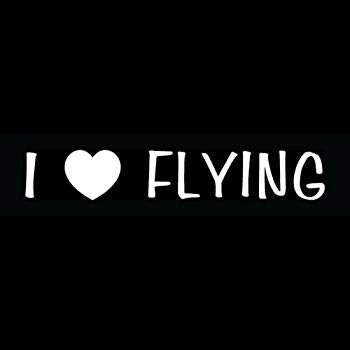 I Love Flying Decal White Choose Size - Etsy