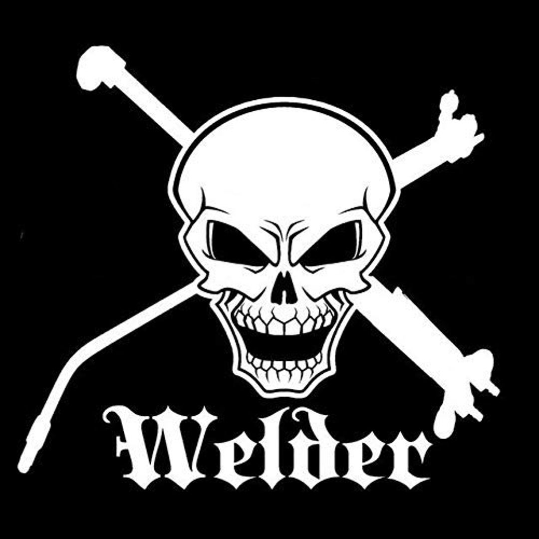Welder Skull Decal Choose Size and Color - Etsy