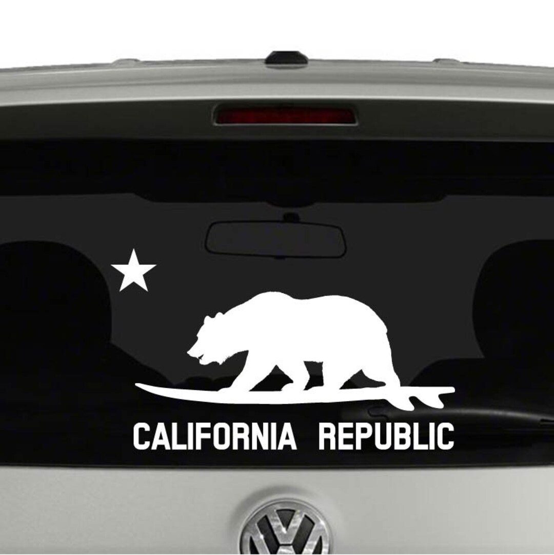 California Republic Die Cut Decal - Etsy