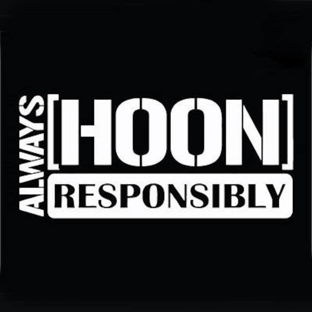 Hoon JDM Decal White Choose Size - Etsy