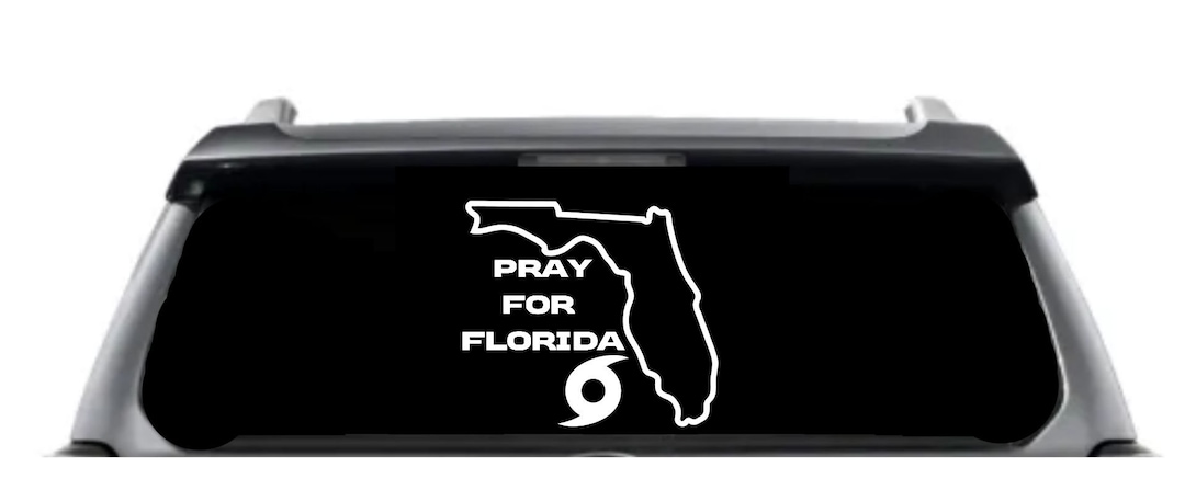 Pray for Florida Decal Vinyl Die Cut No Background Choose Size and ...
