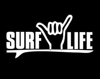 Surf Life Decal - Etsy