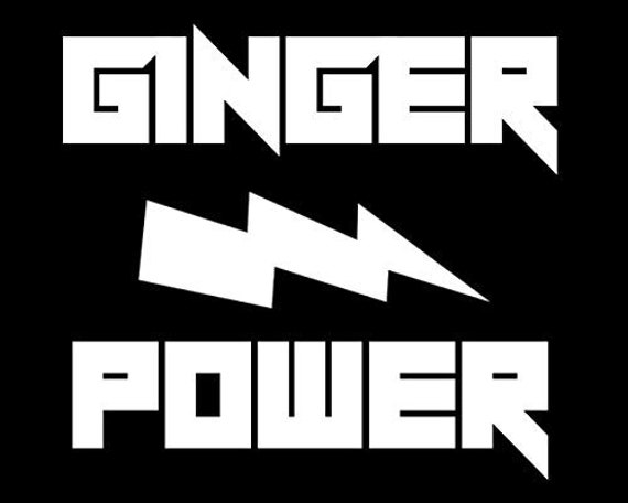 Ginger Power Decal Choose Size and Color | Etsy