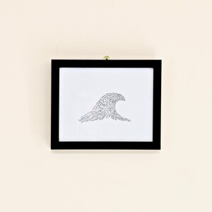 DIGITAL FILE plastic Wave Ink Drawing Printable Art - Etsy