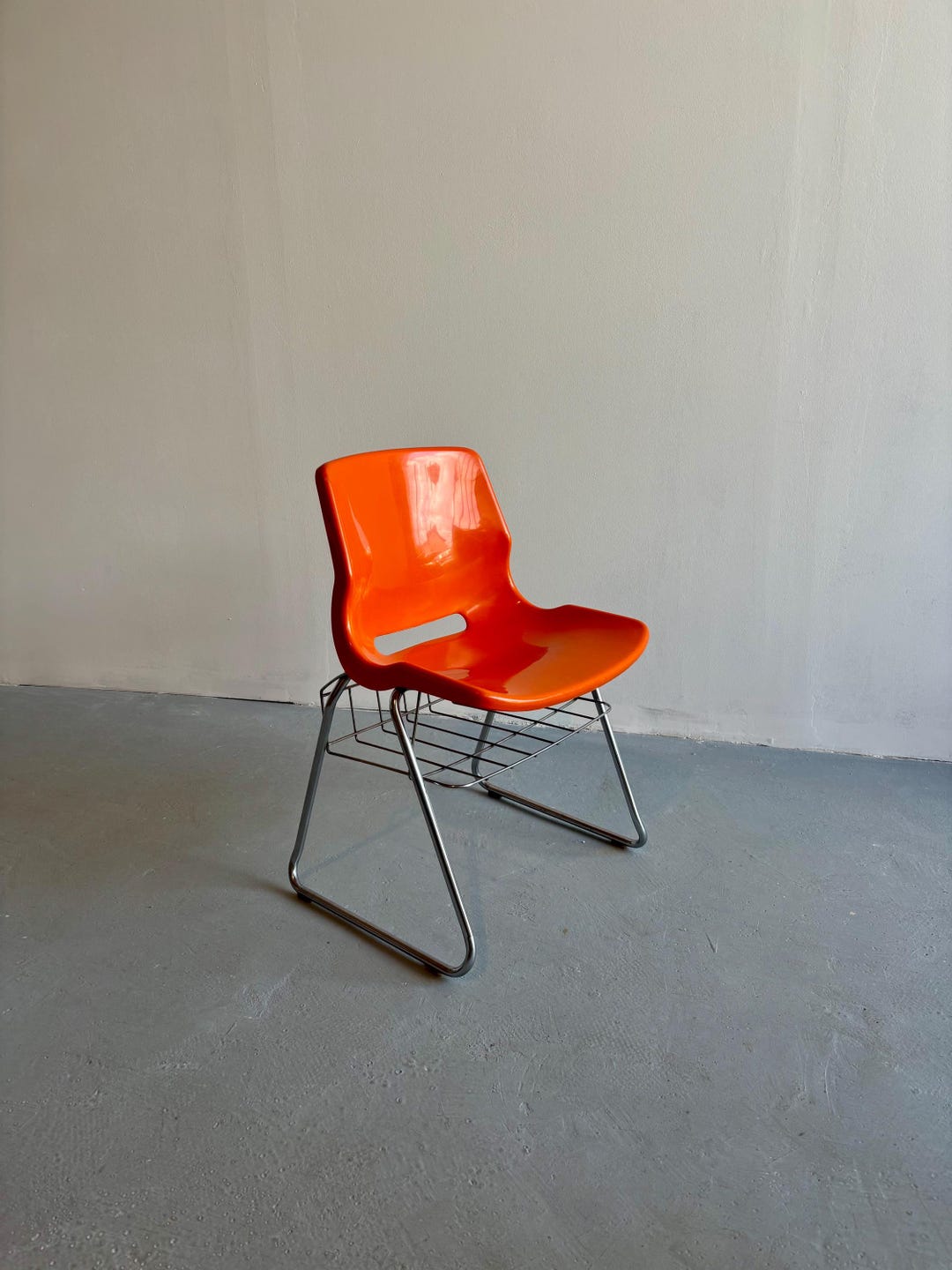 Vintage Orange Chair/ Made by Overman/ Sweden/ 1970s - Etsy