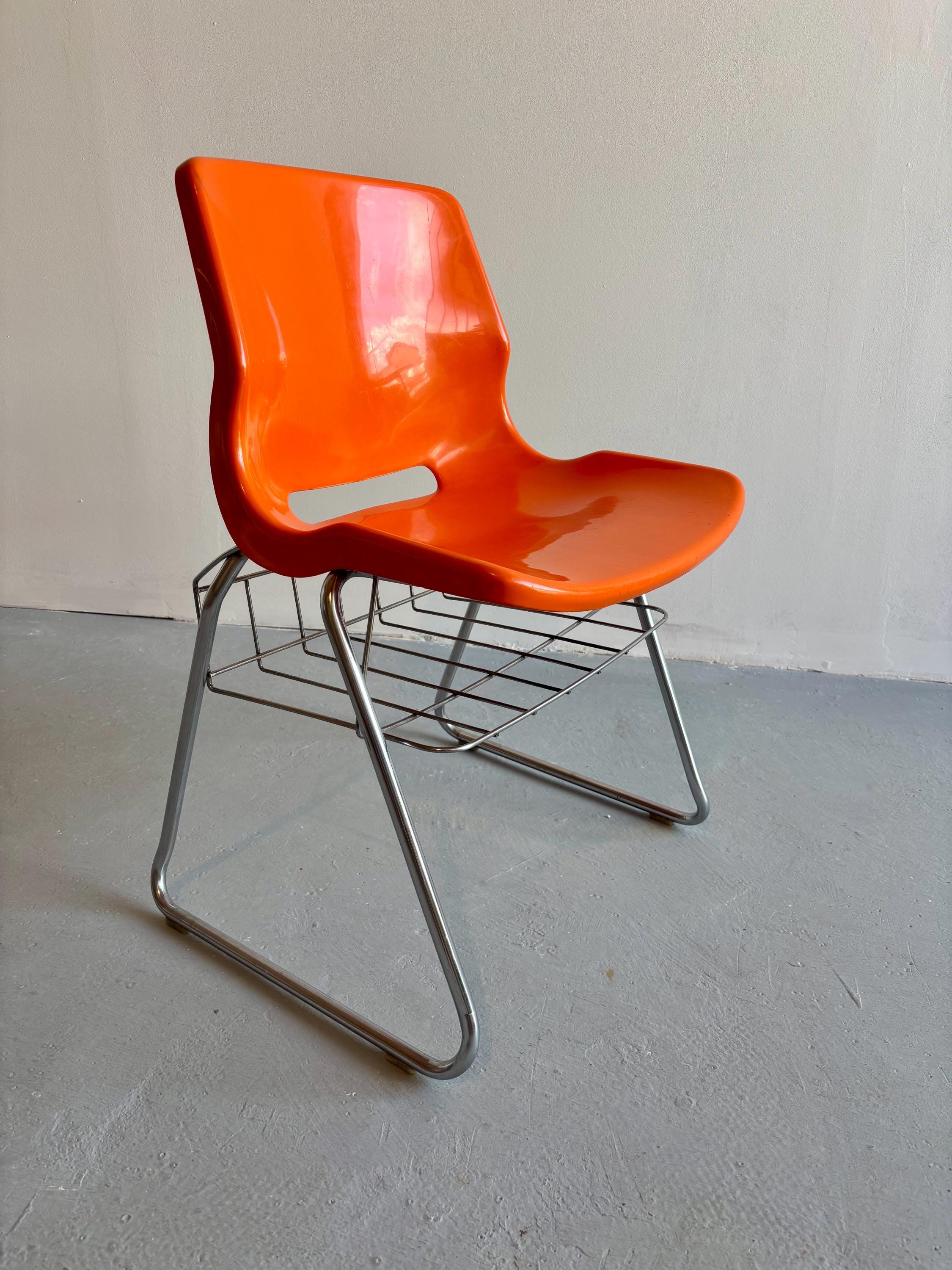 Vintage Orange Chair/ Made by Overman/ Sweden/ 1970s - Etsy
